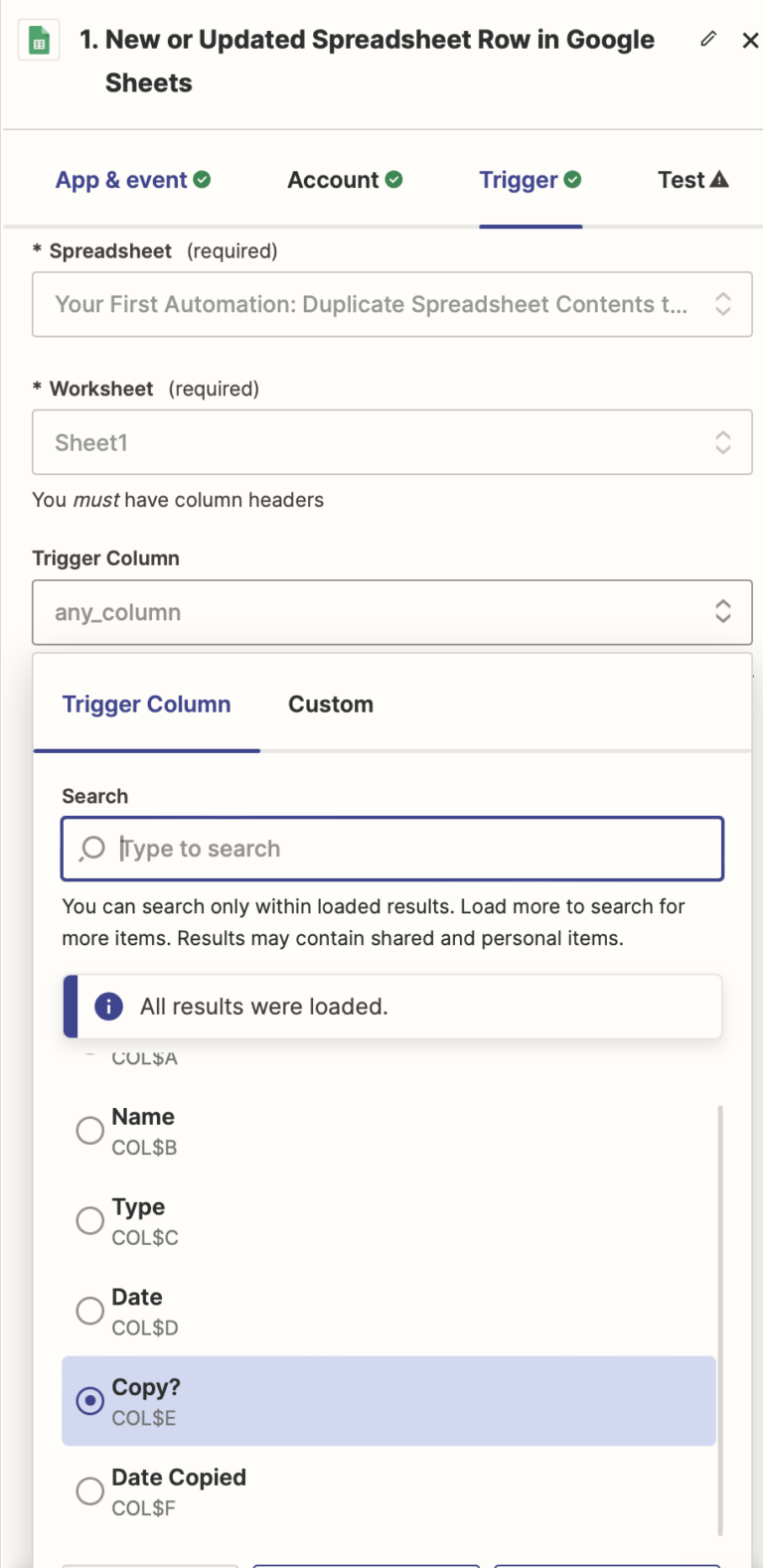 Your First Automation: Duplicate One Spreadsheet to Another - Joe's ...